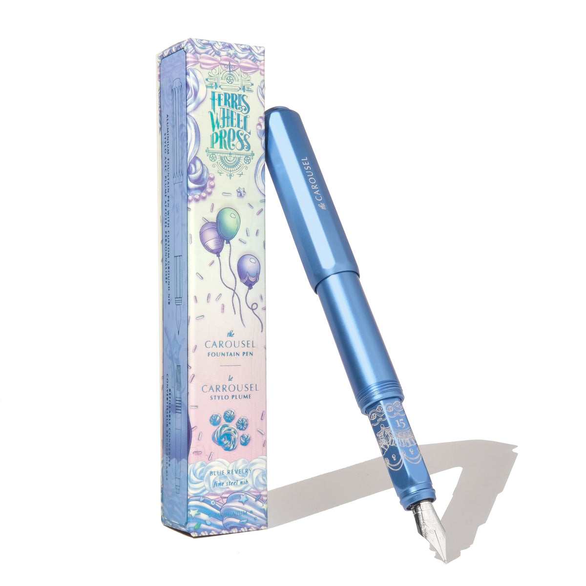 Limited Edition 2025 | Aluminum Carousel Fountain Pen - Blue Revelry ...
